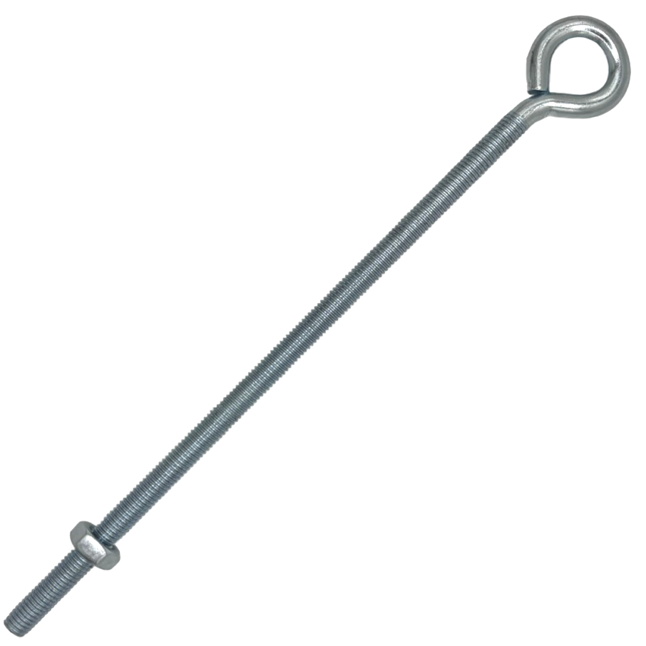 8mm x 200mm bzp steel fence straining eye | M8 Fence Eye Bolt