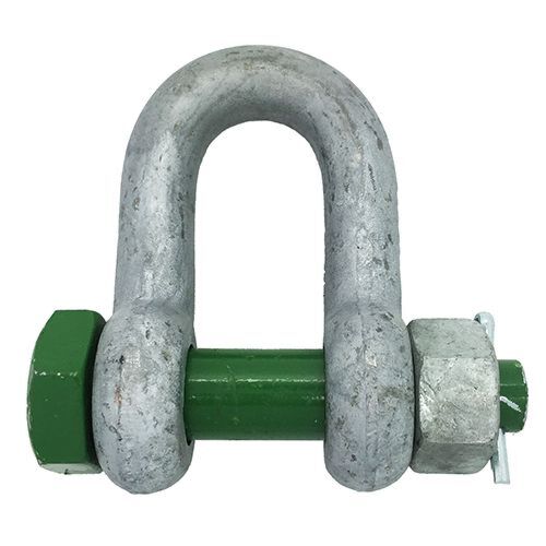 Galvanised screw pin d shackle with safety nut and bolt pin | Stainless ...