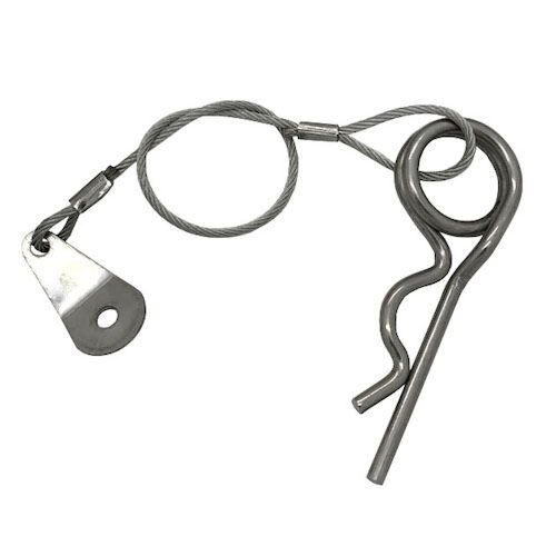 5.6mm Stainless Double R Clips with Retaining Wires and Tabs