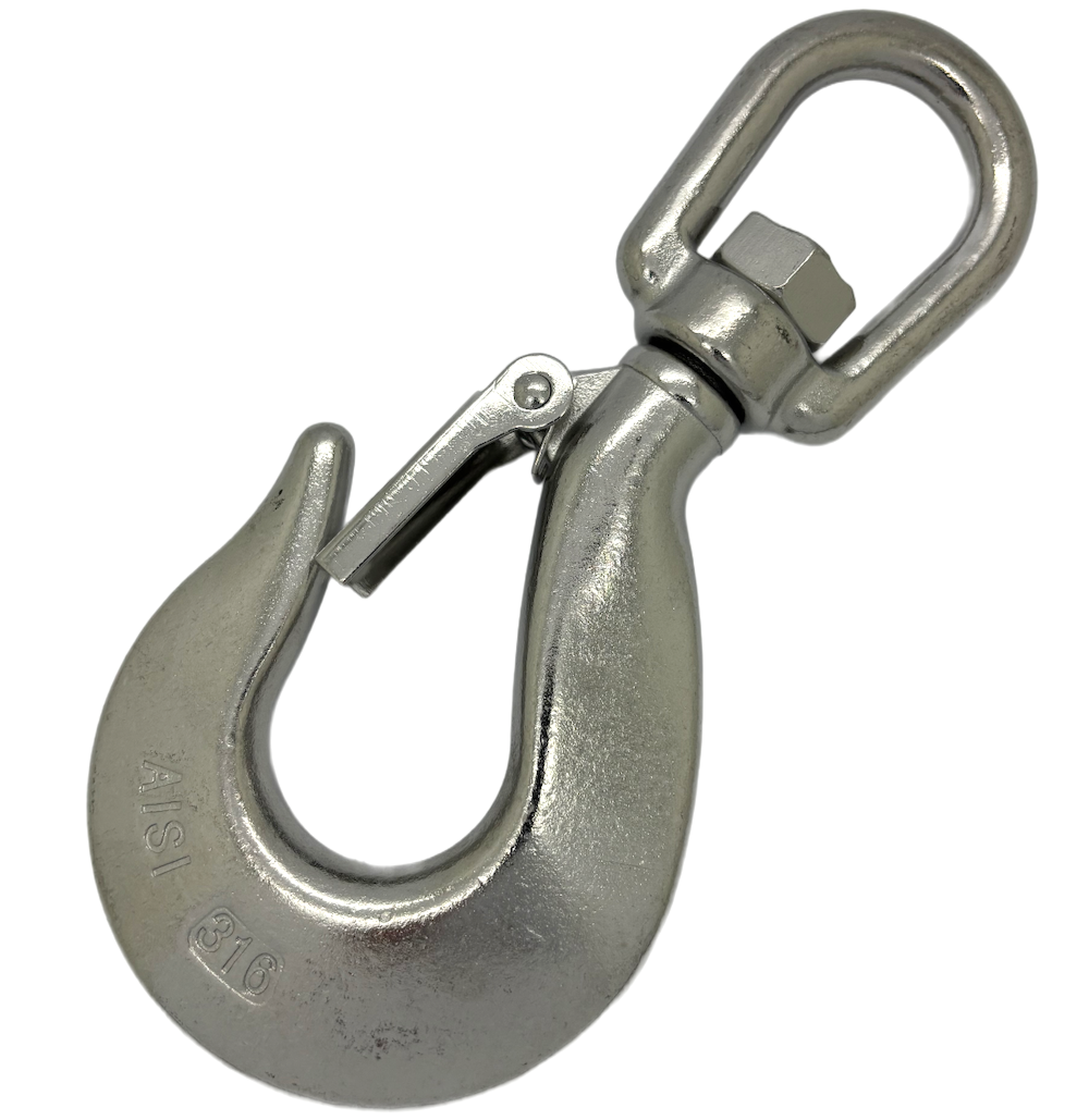 10mm Stainless Steel Swivel Hook | GS Products UK