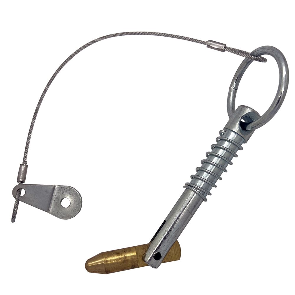 12mm x 100mm zp sword pin with retaining wire rope